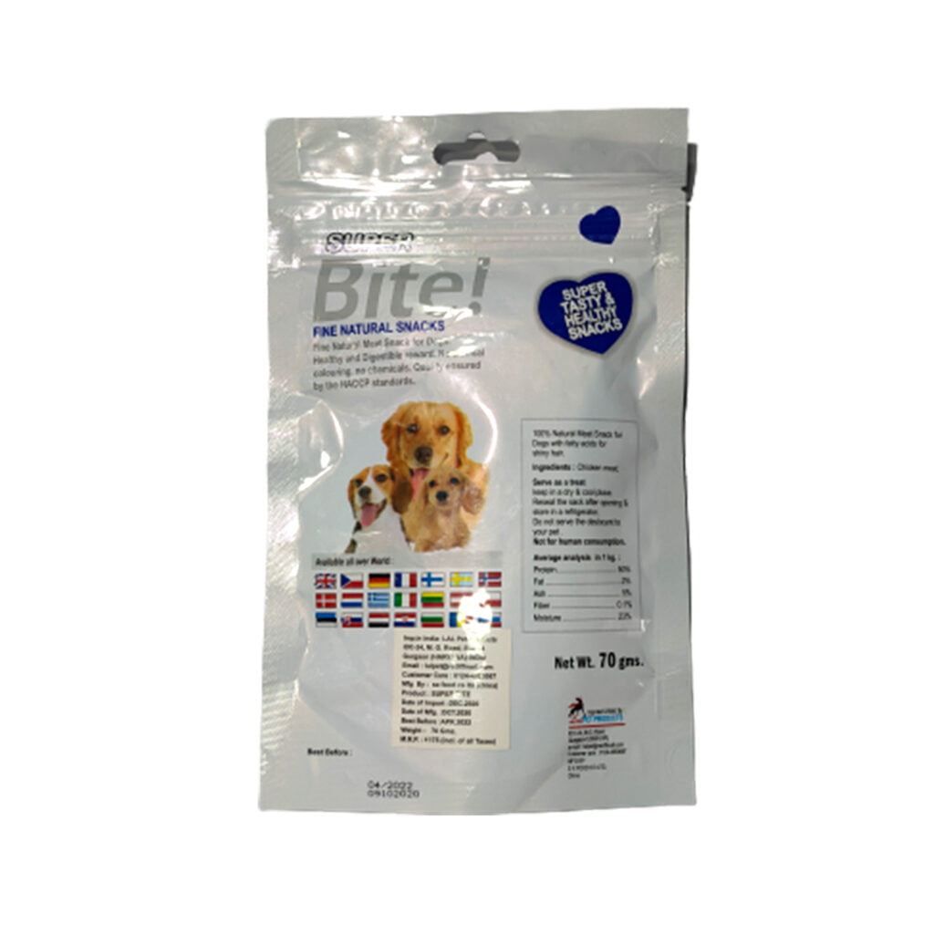 Super Bite Fine Natural Snacks for Dogs 90% Meat - Supervet
